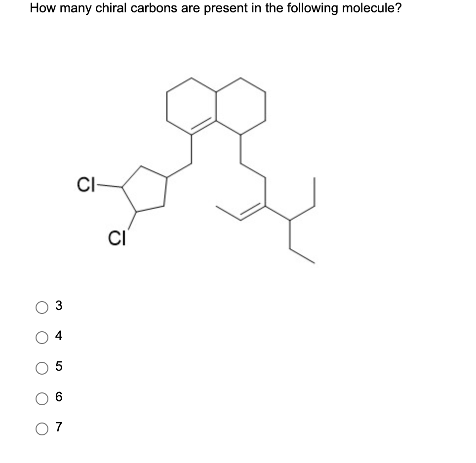 Solved How many chiral carbons are present in the following | Chegg.com