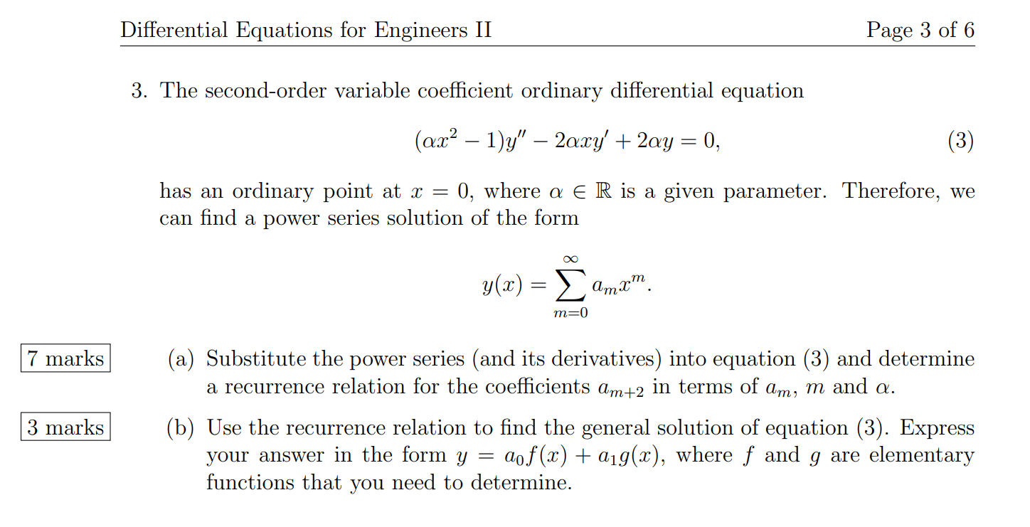 Solved Differential Equations for Engineers II Page 3 of 6 | Chegg.com