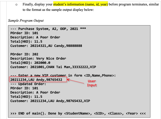 Solved 3. Class PurchaseSys [6 marks] o Create a public Java | Chegg.com