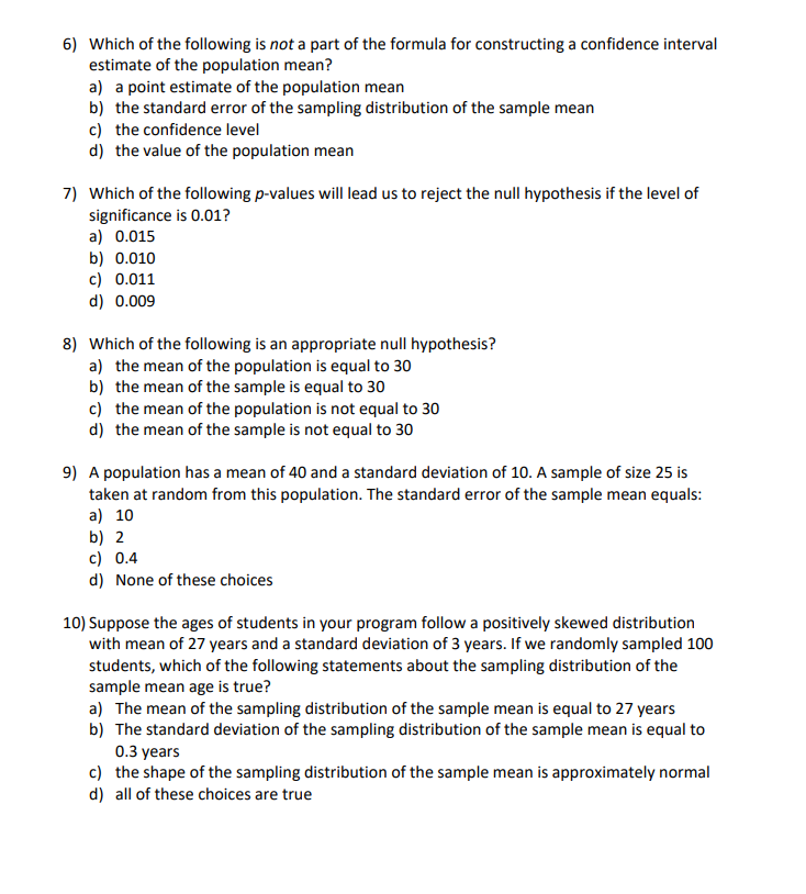 Solved 6) Which of the following is not a part of the | Chegg.com