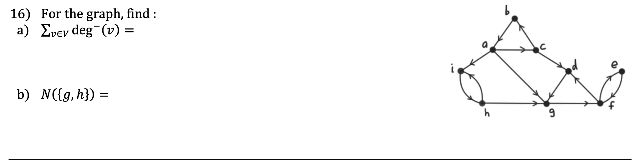 Solved N = the set of all vertices that are adjacent to at | Chegg.com