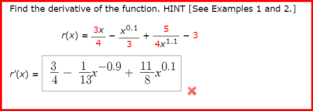 Solved Find the derivative of the function. HINT [See | Chegg.com