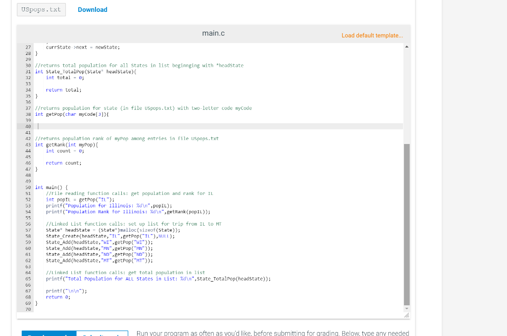 You are given a file (USpops.txt) that lists the | Chegg.com