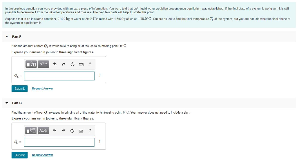 Solved In the previous question you were provided with an | Chegg.com