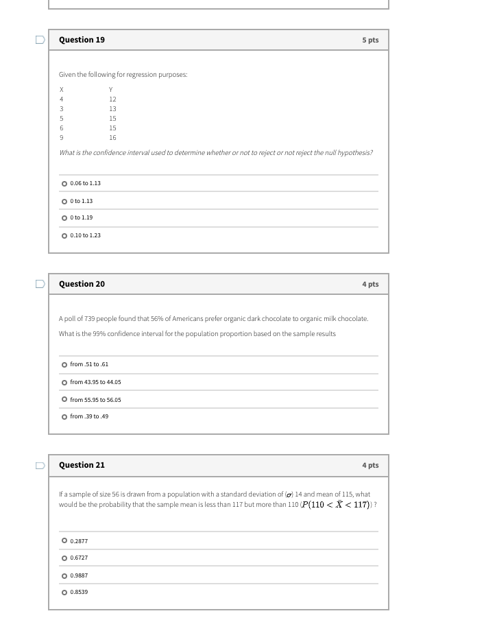 Solved U Question 19 5 pts Given the following for | Chegg.com