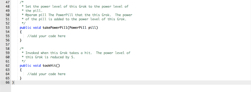 Solved Current file: Grok.java Load default template... 1 | Chegg.com