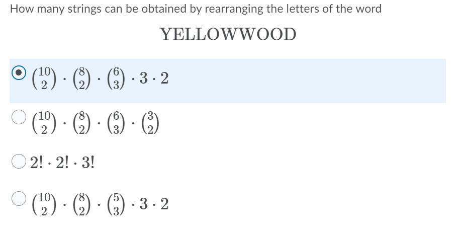 Solved How many strings can be obtained by rearranging the | Chegg.com