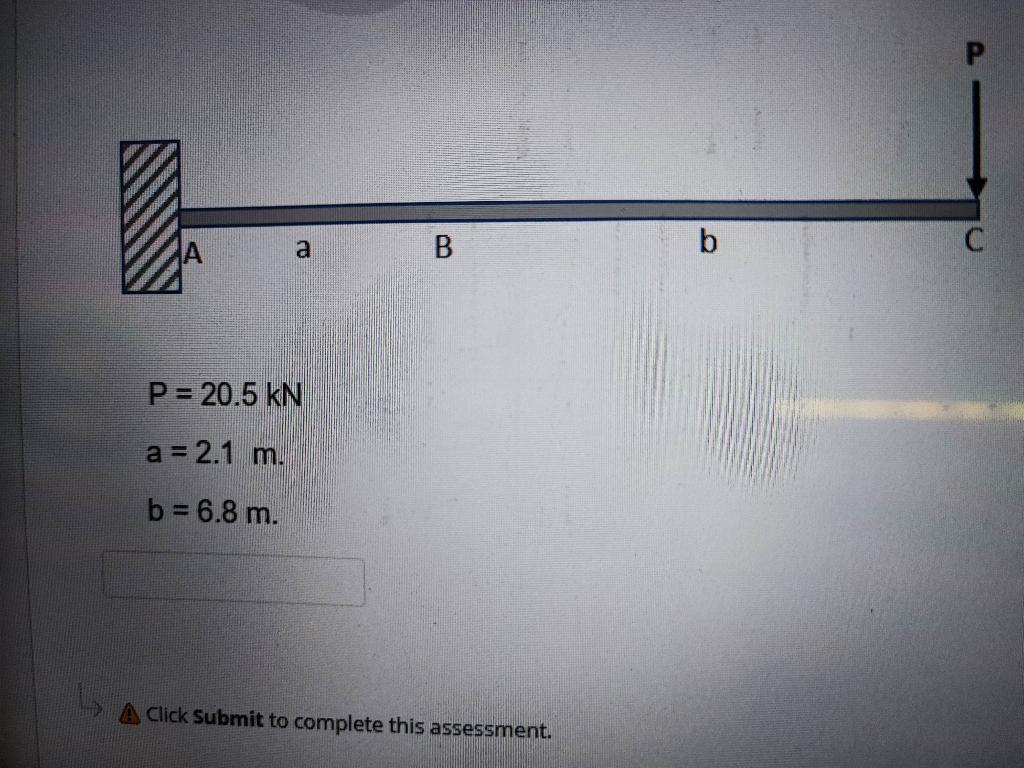 Solved Determine the deflection (negative if downward) of | Chegg.com