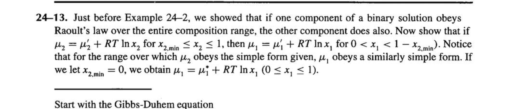 Solved 4-13. Just before Example 24−2, we showed that if one | Chegg.com