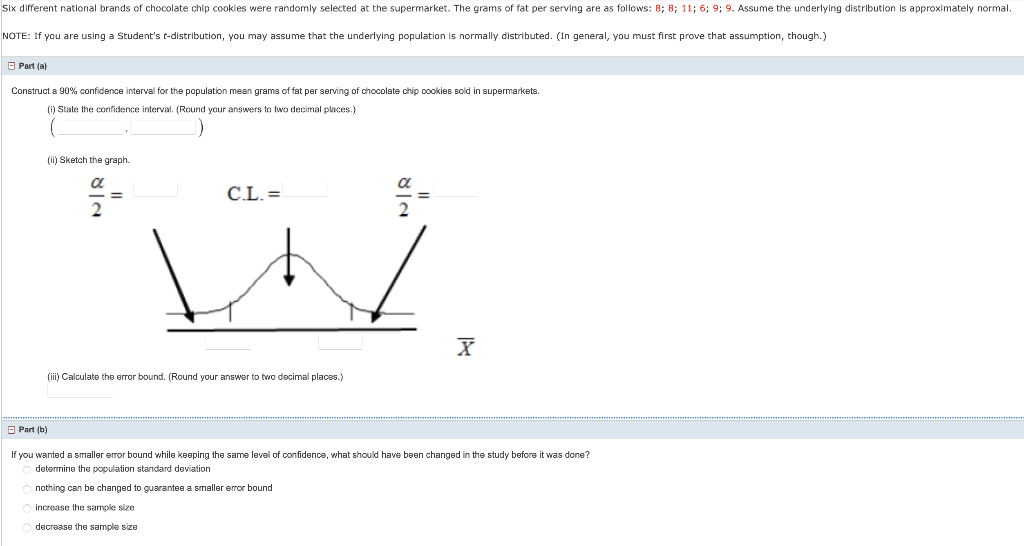 Solved NOTE: If you are using a Student's t-distribution, | Chegg.com