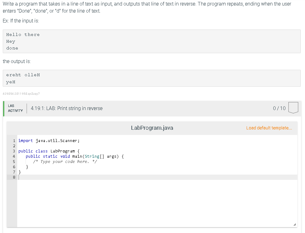 Solved Write A Program That Takes In A Line Of Text As Chegg