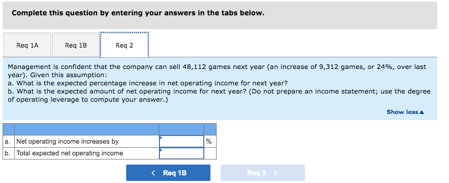 Solved Exercise 5-15 (Algo) Operating Leverage (LO5-1, | Chegg.com