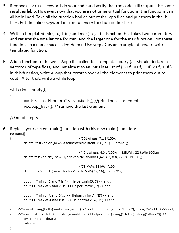 Solved CST8219-C++ Programming Lab 7 Introduction: The goal | Chegg.com