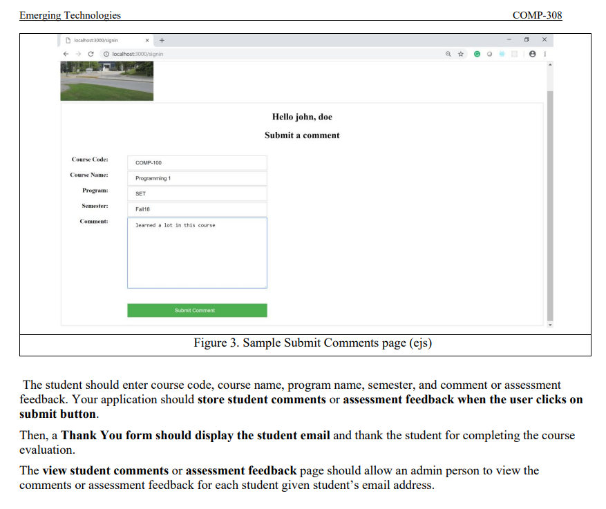 Solved Create an Express Web Application which allows | Chegg.com