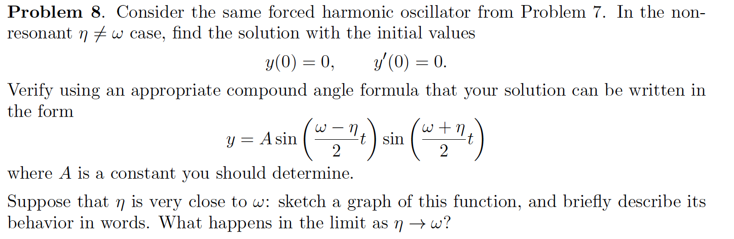 Solved Problem 7. Use the method of variation of parameters, | Chegg.com