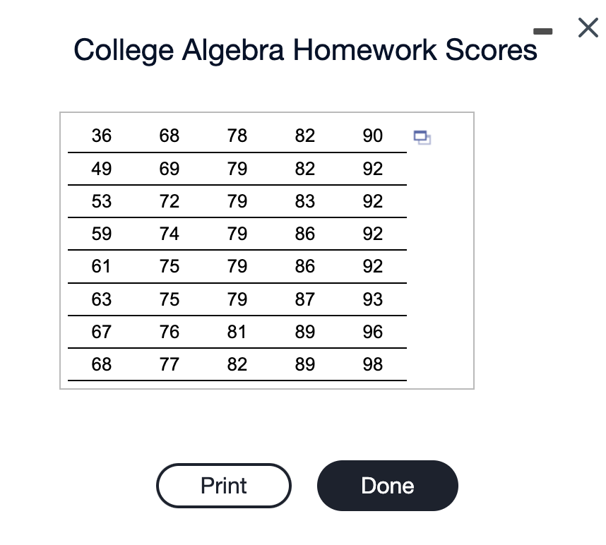 Solved need help finding the mean score for this problem. | Chegg.com Solved need help finding the mean score for this problem. | Chegg.com