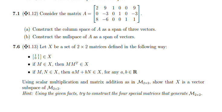 Solved .1 ( 41.12) Consider the matrix | Chegg.com