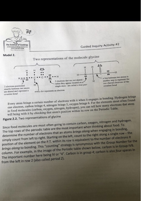Solved The Science of Cooking Guided Inquiry Activity #2 | Chegg.com