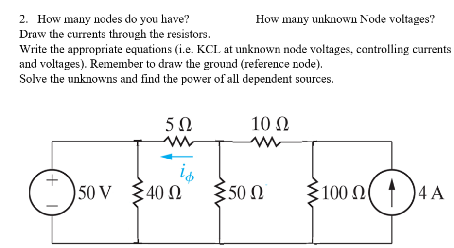 Solved ; Find the power of the voltage sources using | Chegg.com