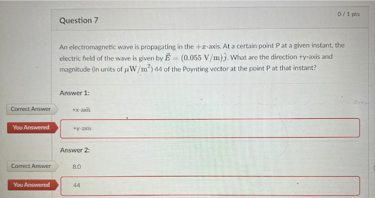 Solved Question 7An electromagnetic wave is propagating in | Chegg.com