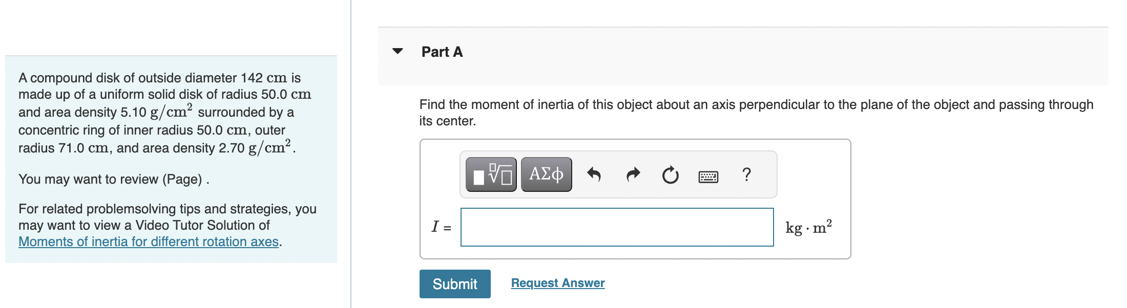 A compound disk of outside diameter 142 cm is made up | Chegg.com