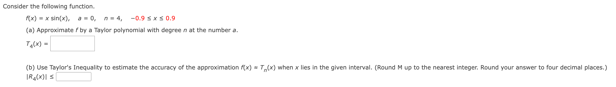 Solved Consider the following function. | Chegg.com