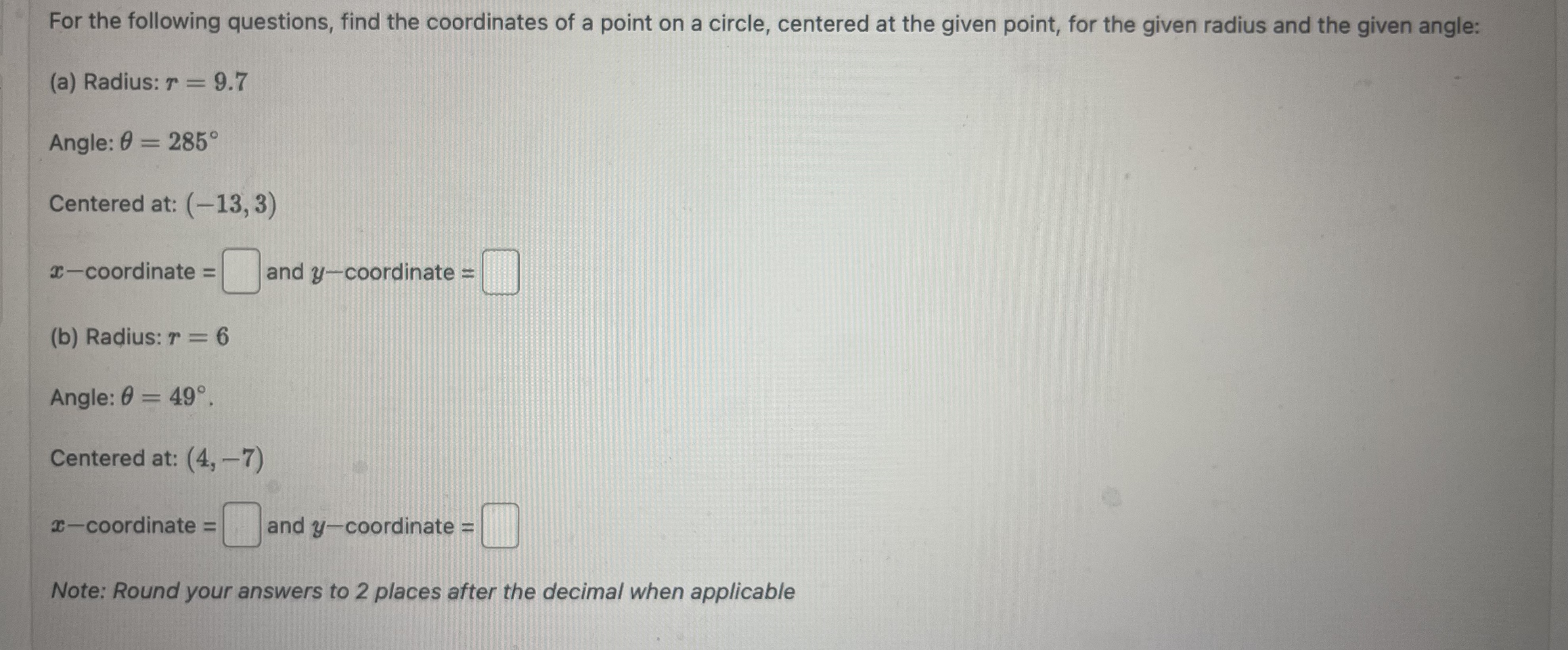 Having trouble with my math assignment, how would I | Chegg.com