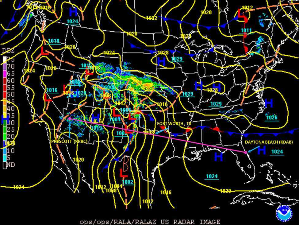 Solved Analyze the US surface map with radar image overlay* | Chegg.com
