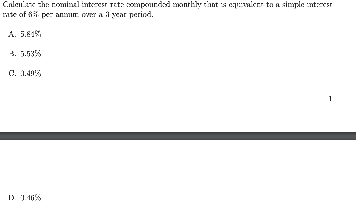 Solved Calculate the nominal interest rate compounded | Chegg.com