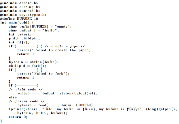 1. * (100 points) In the following program, a child | Chegg.com