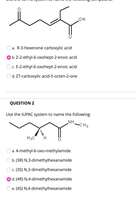 Solved OH a. R-3-hexenone carboxylic acid | Chegg.com