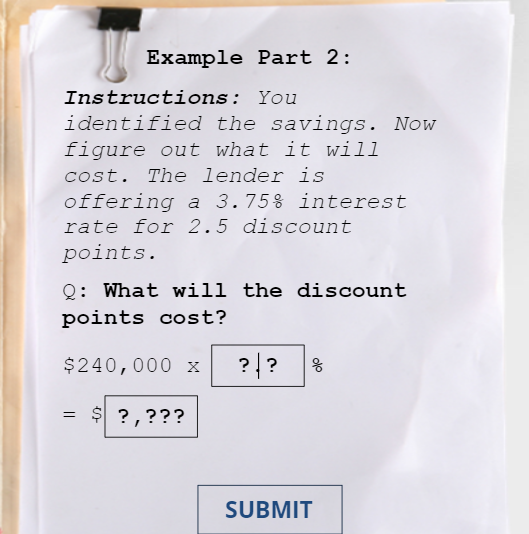 Solved Example Part 2: Instructions: You identified the | Chegg.com