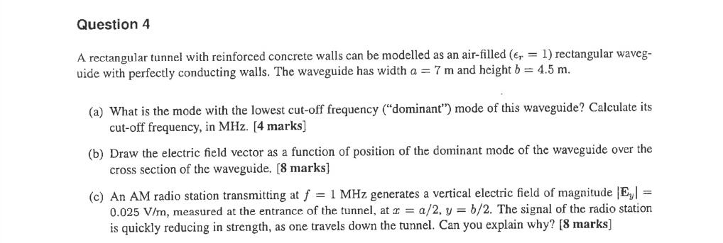 Solved Question 4 A rectangular tunnel with reinforced | Chegg.com
