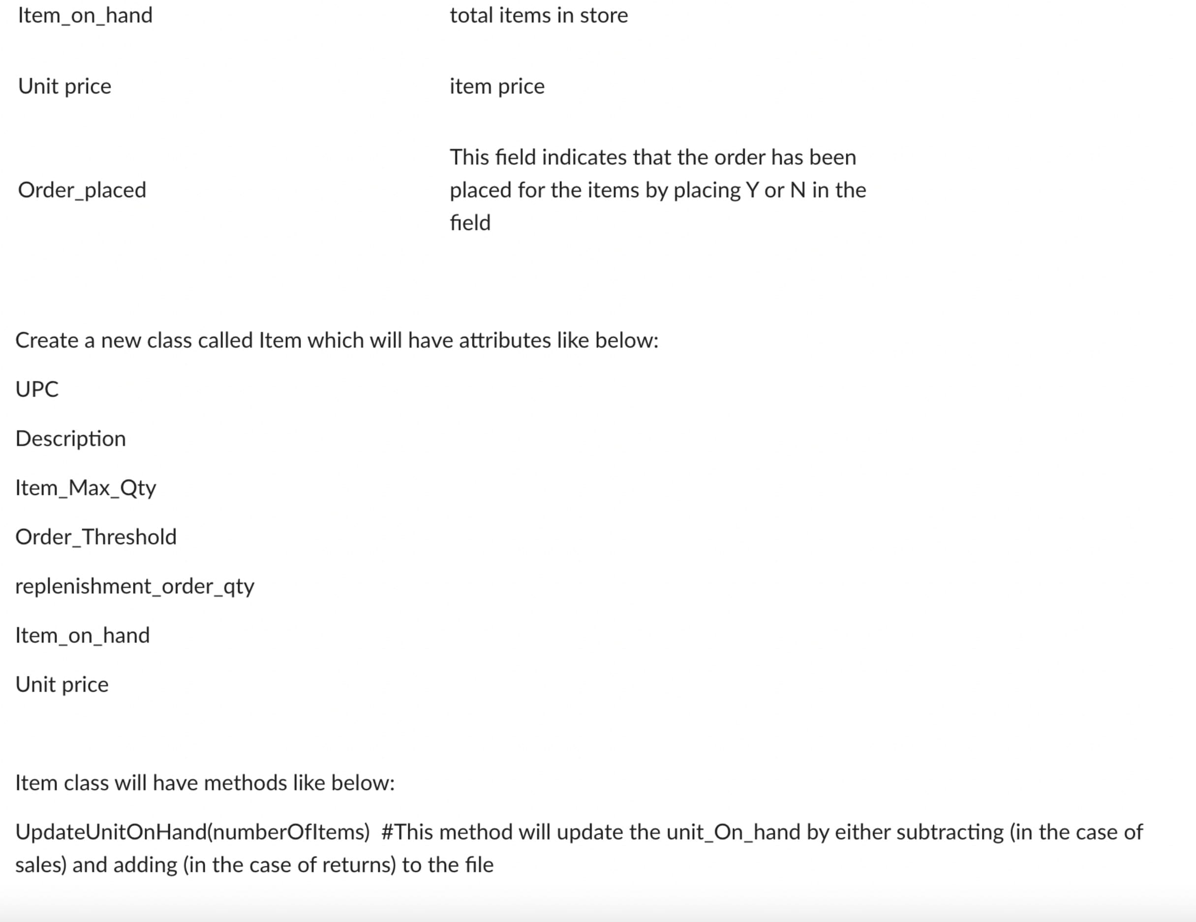 Solved Study the POS Project Requirements below. You will | Chegg.com