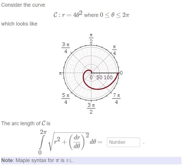 Solved Consider the curve C:r = 402 where 0 | Chegg.com