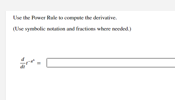 Solved Use The Power Rule To Compute The Derivativeuse