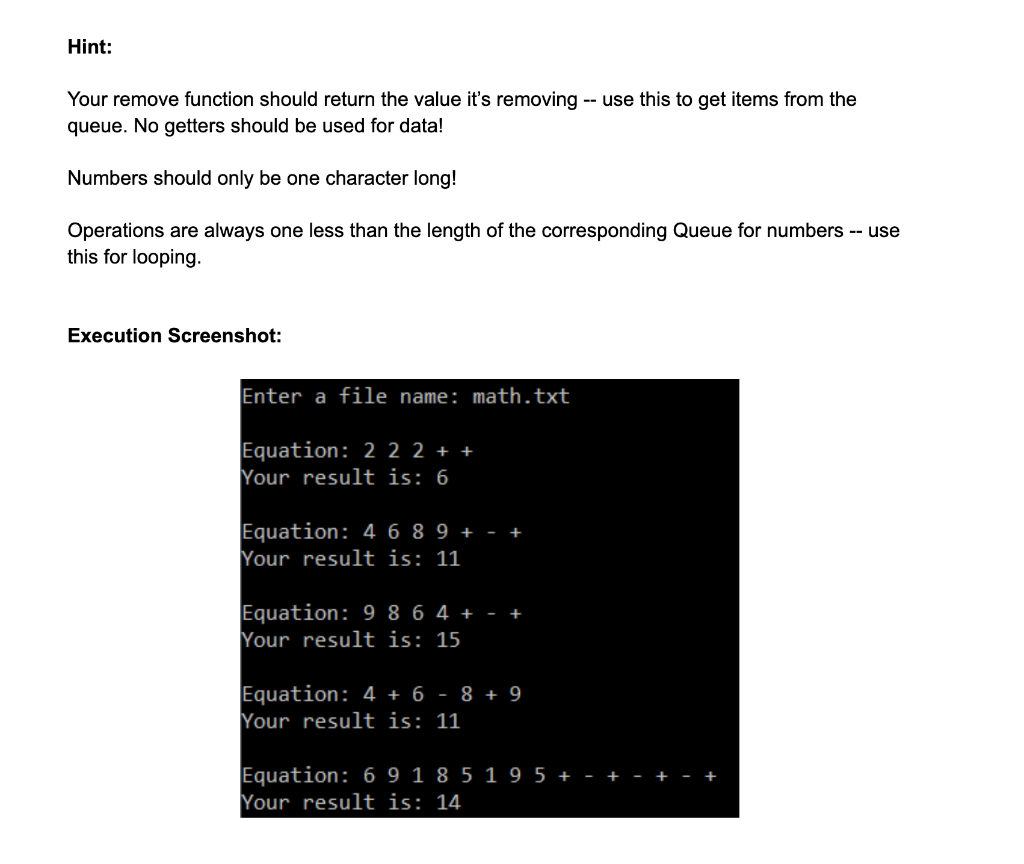 Assignment: You are given a starting point of: | Chegg.com
