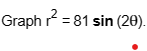 Solved Graph r2=81sin(2θ). | Chegg.com