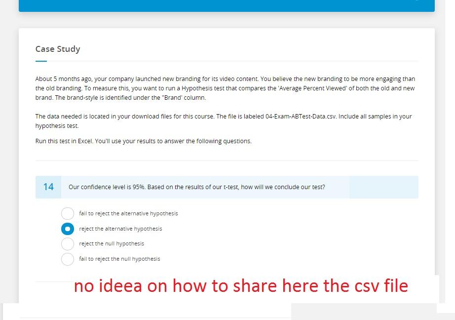 Solved Case Study About 5 months ago, your company launched | Chegg.com