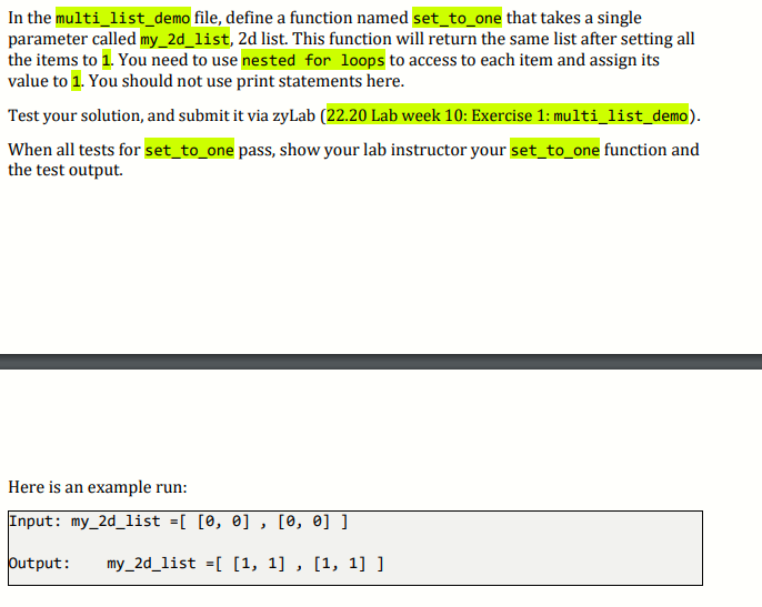 Solved In the multi_list_demo file, define a function named | Chegg.com