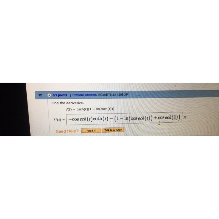 Solved 12. O 01 points l Previous Answers SCalcET8 3.11.508 | Chegg.com Solved 12. O 01 points l Previous Answers SCalcET8 3.11.508 | Chegg.com