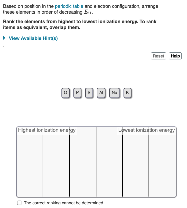 Solved Based on position in the periodic table and electron | Chegg.com