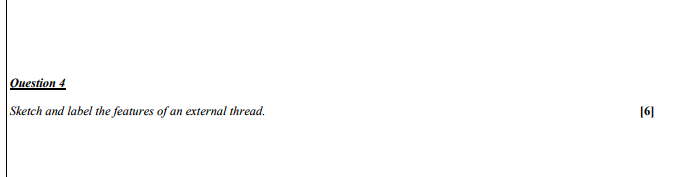 Solved Ouestion 4 Sketch and label the features of an | Chegg.com