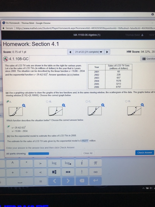 Solved Do Homework- Thomas Belot Google Chrome Secure | | Chegg.com