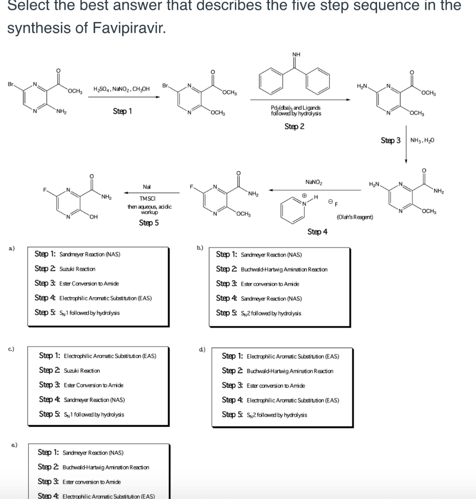 Solved Select the best answer that describes the tive step | Chegg.com