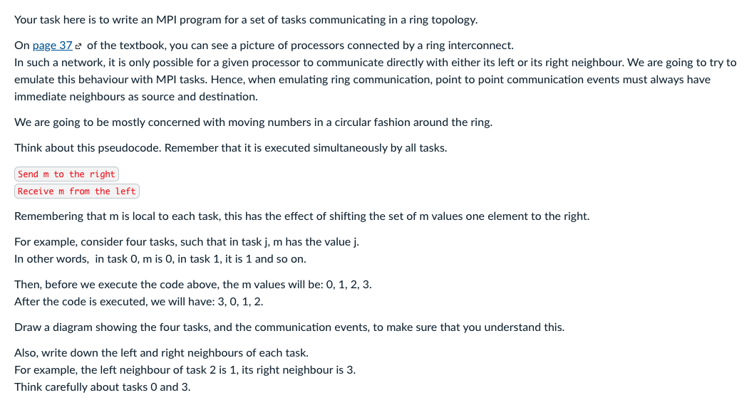Your Task Here Is To Write An Mpi Program For A Set 