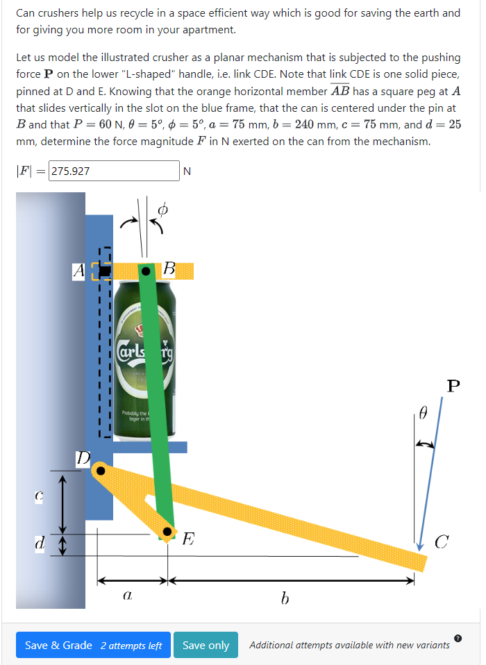 Solved Can crushers help us recycle in a space efficient way | Chegg.com