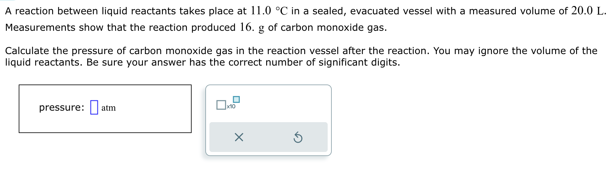 Solved A reaction between liquid reactants takes place at | Chegg.com