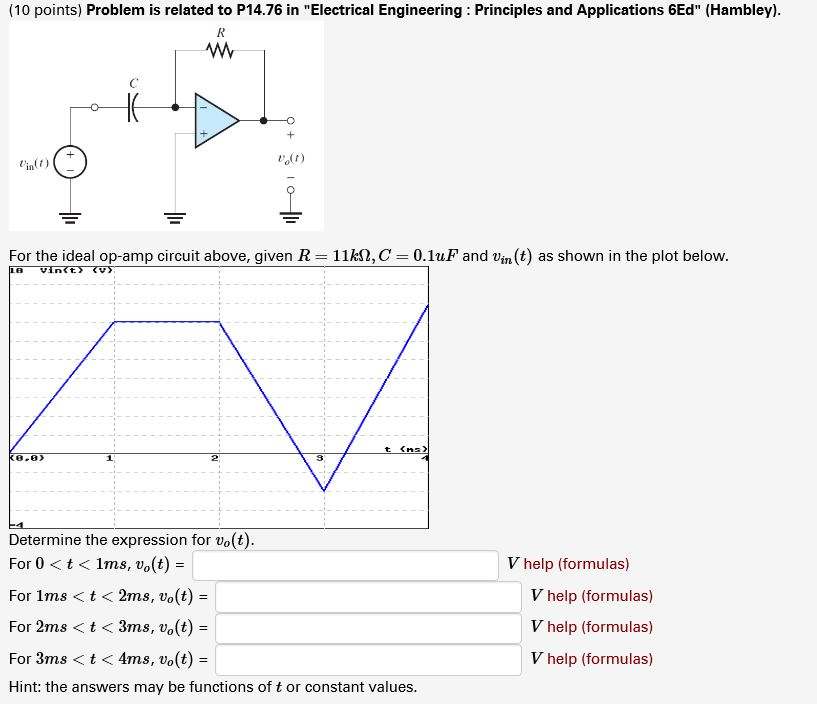 Solved (10 points) Problem is related to P14.76 in | Chegg.com