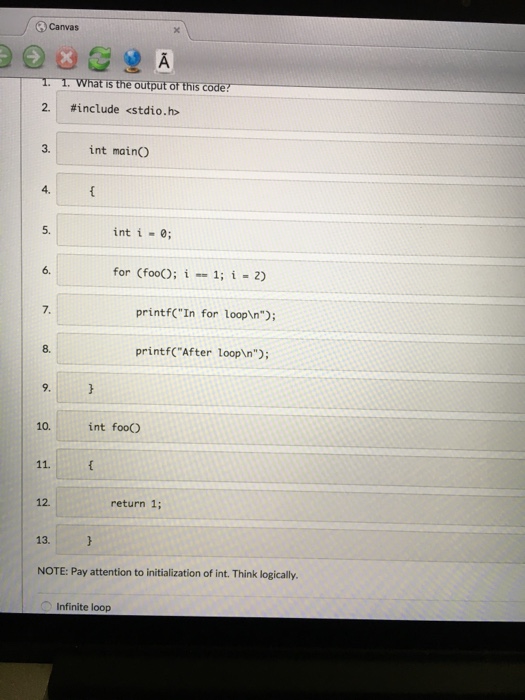 Solved Canvas hat is the output of this code? 2. #include | Chegg.com